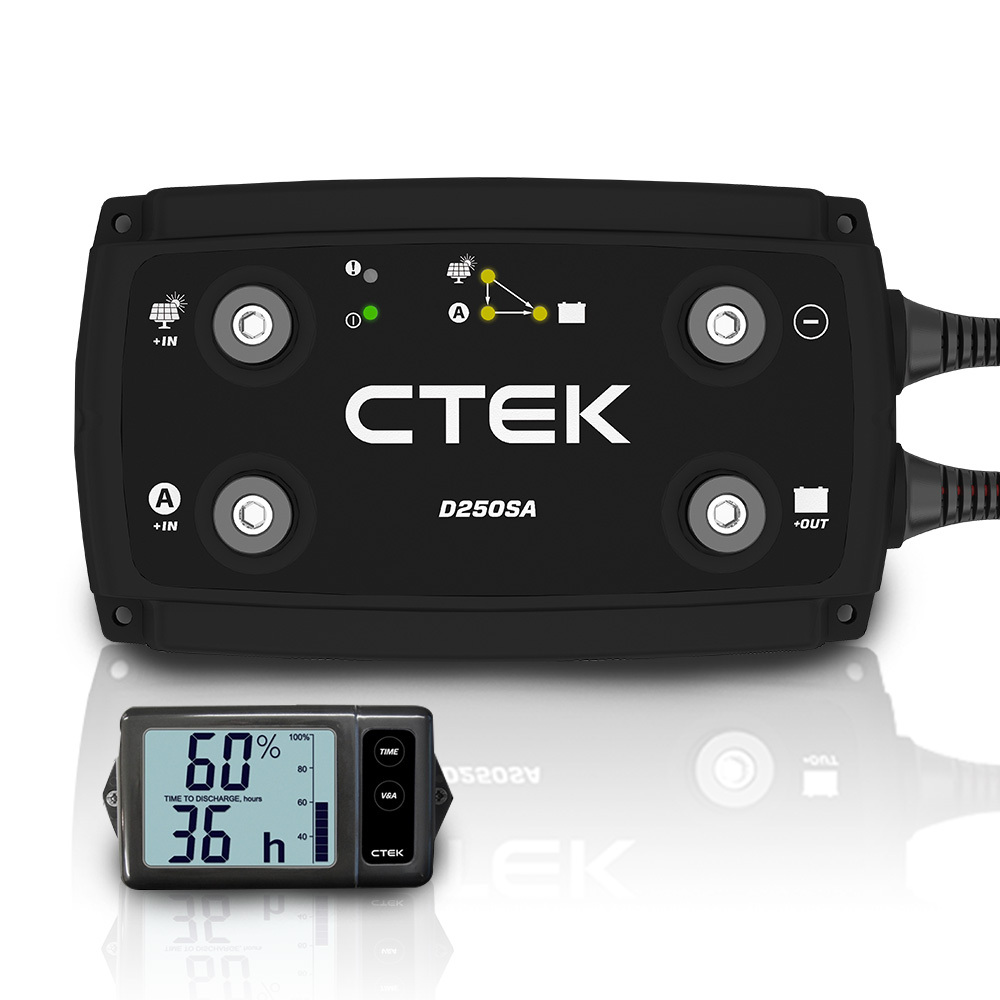 Off-Grid Battery Charger Kit: CTEK 20A D250SA with Digital Monitor ...