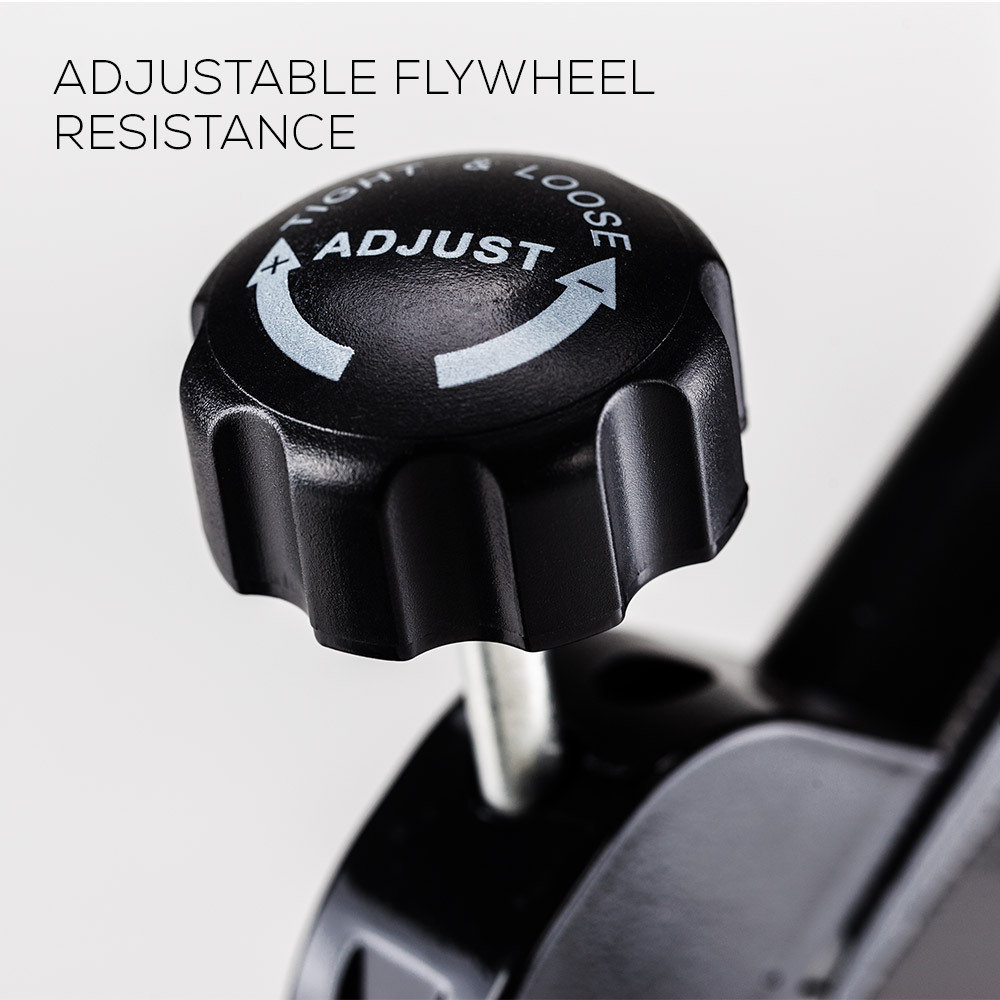 Grey spin bike for commercial and home fitness. - Bugout Australia