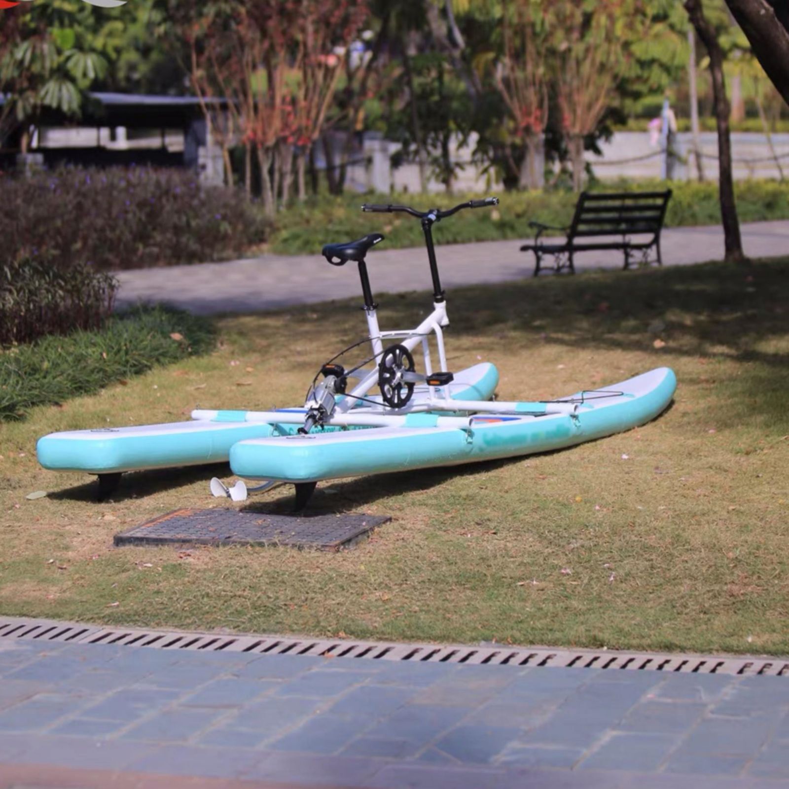 Portable Water Bikes with Paddle Board for SUP Adventure - Bugout Australia