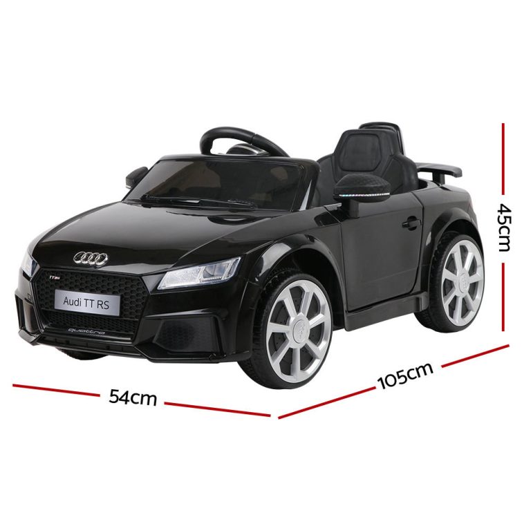 Kids Ride On Car Audi Licensed TT RS Black - Bugout Australia