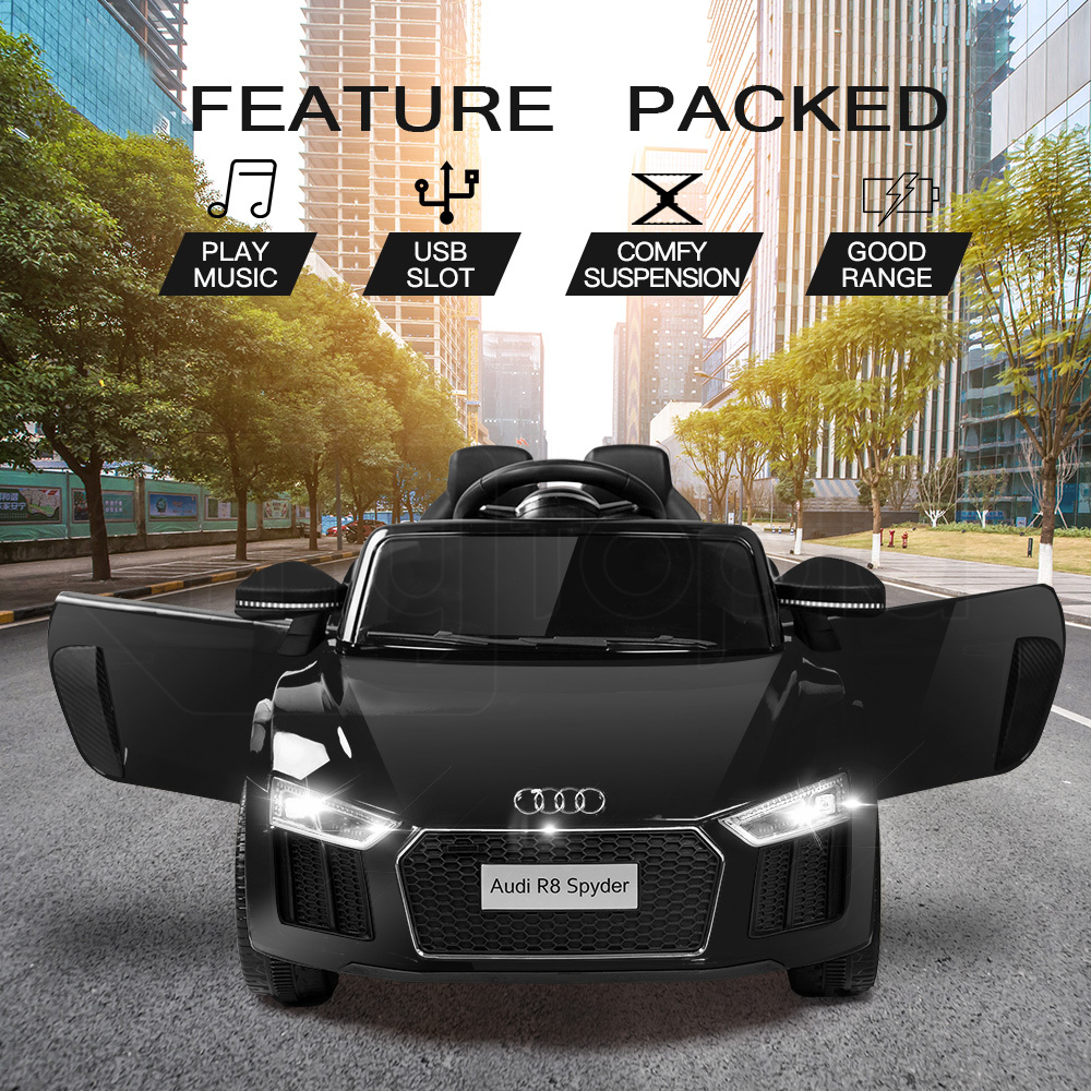LICENSED AUDI R8 Kids Ride On Car Toy Spyder Electric Remote Control ...