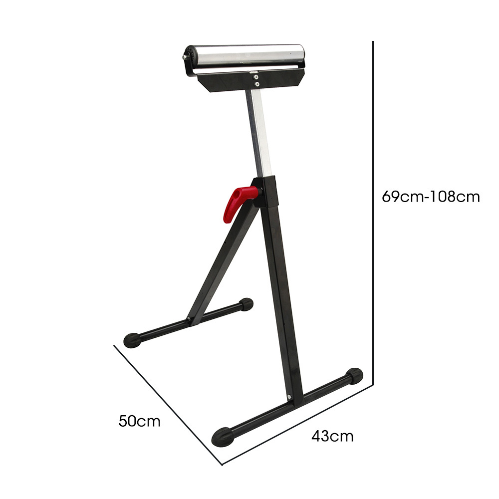 Baumr-AG Height Adjustable Roller Support Stand, 60kg Capacity, Folding ...