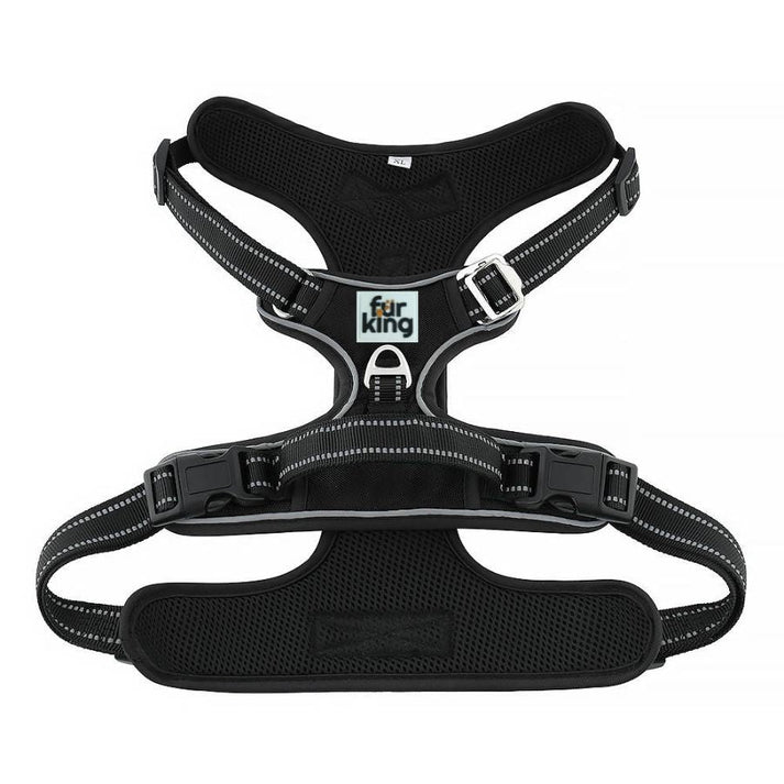 Fur King Ultimate No Pull Dog Harness - Small - Black - Bugout Australia